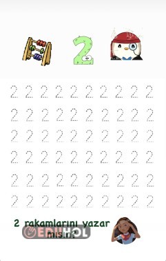 2 Rakamı Çalışma Sayfası 💜🎀... · Eduhol - Etkinlik İndir Oyun Oyna Test ...