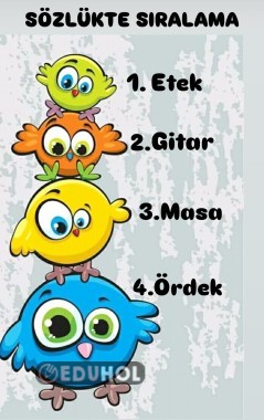 Sözcük Sıralama · Eduhol - Etkinlik İndir Oyun Oyna Test Çöz Video İzle