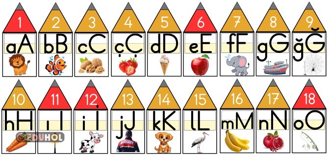Alfabe Pano Kartları · Eduhol - Etkinlik İndir Oyun Oyna Test Çöz Video ...