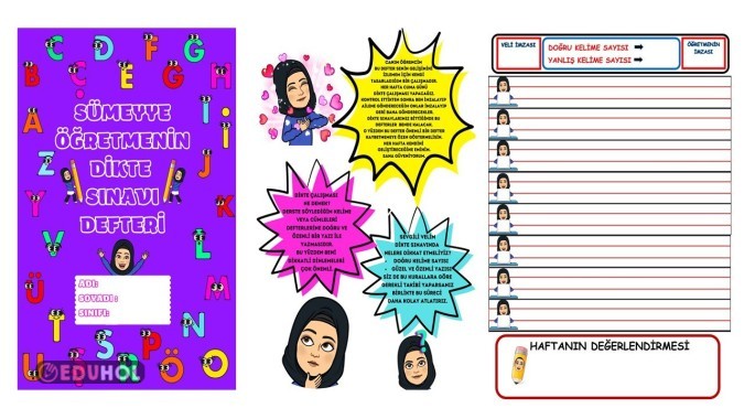 Dikte Sınavı Defteri · Eduhol - Etkinlik İndir Oyun Oyna Test Çöz Video ...