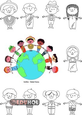 Dünya Çocukları Boyama · Eduhol - Etkinlik İndir Oyun Oyna Test Çöz ...