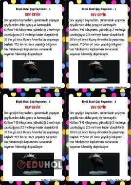 Mini Okuma Kartları - Dev Geyi... · Eduhol - Etkinlik İndir Oyun Oyna ...