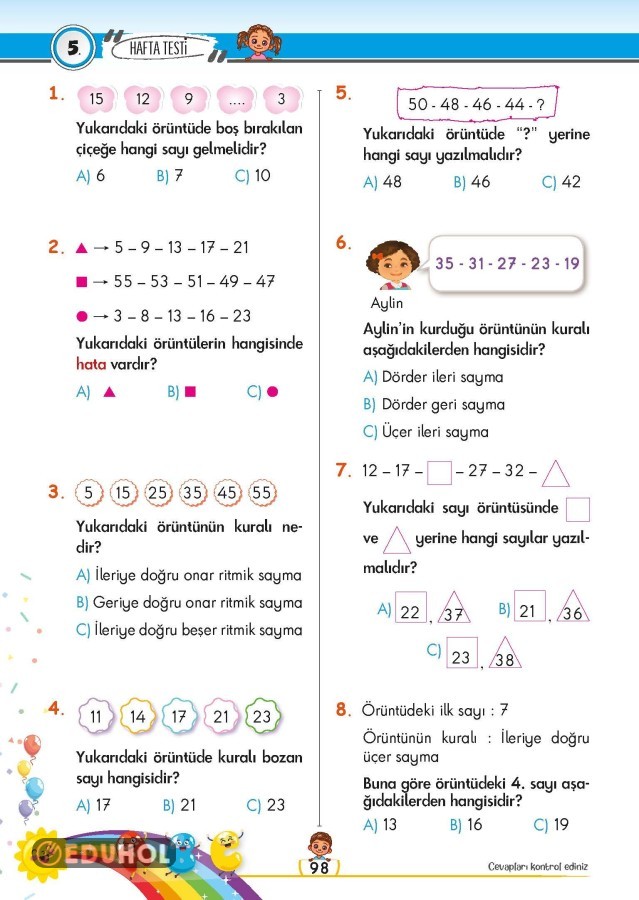 2. Sınıf Sayı Örüntüsü Online ... | Eduhol - Ders Videoları İzle Online ...