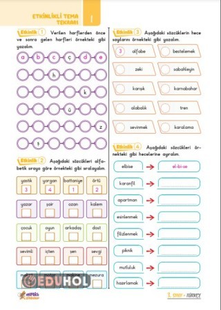 3. Sınıf Türkçe Etkinliklerle ... · Eduhol - Etkinlik İndir Oyun Oyna ...