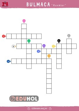 Bulmaca - Renkler · Eduhol - Etkinlik İndir Oyun Oyna Test Çöz Video İzle