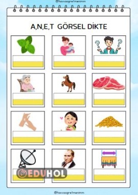 A,N,E,T Görsel Dikte · Eduhol - Etkinlik İndir Oyun Oyna Test Çöz Video ...
