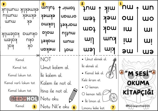 M Sesi Mini Okuma Kitapçığı... · Eduhol - Etkinlik İndir Oyun Oyna Test ...