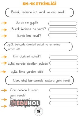 5N 1K Etkinliği 1.Sınıf · Eduhol - Etkinlik İndir Oyun Oyna Test Çöz ...
