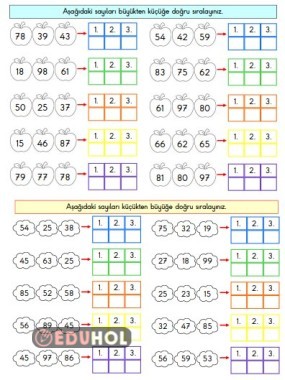 Sıralama · Eduhol - Etkinlik İndir Oyun Oyna Test Çöz Video İzle