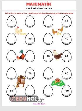 5'Er İleri Ritmik Sayma... · Eduhol - Etkinlik İndir Oyun Oyna Test Çöz ...