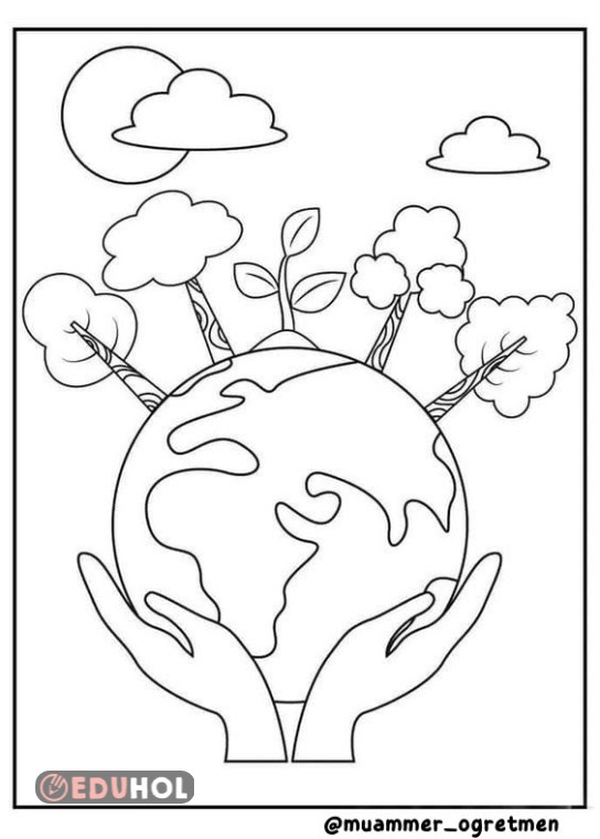 Dünya Boyama | Eduhol - Ders Videoları İzle Online Test Çöz Etkinlik İndir