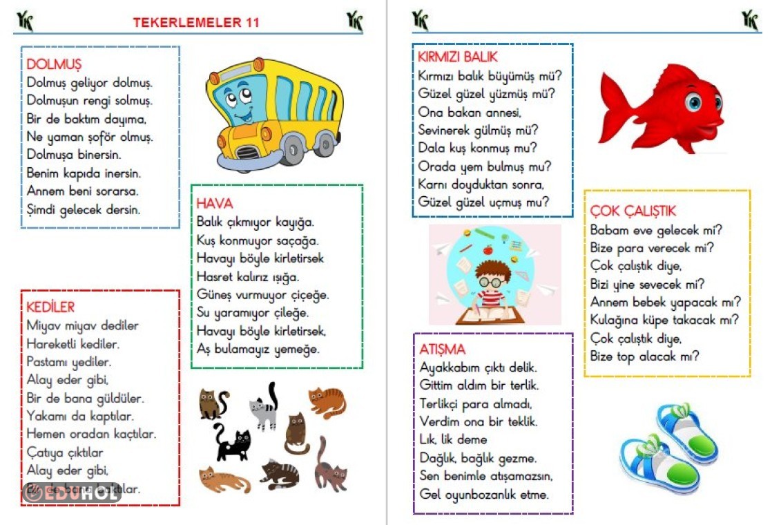 Tekerlemeler 11 | Eduhol - Ders Videoları İzle Online Test Çöz Etkinlik ...