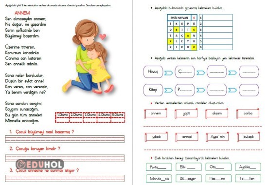 Annem Şiiri - Okuma Anlama · Eduhol - Etkinlik İndir Oyun Oyna Test Çöz ... Annem Şiiri - Okuma Anlama · Eduhol - Etkinlik İndir Oyun Oyna Test Çöz ...