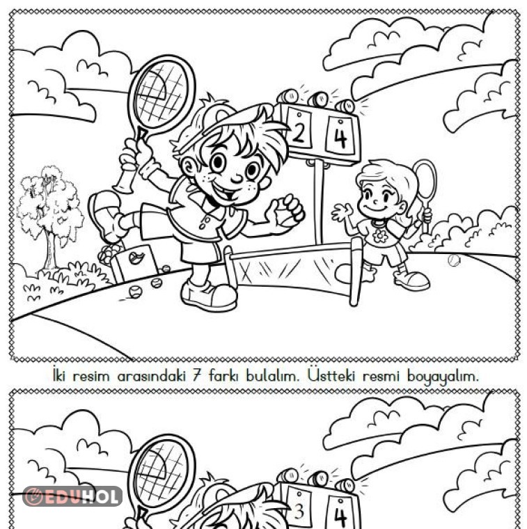 Boyamalı 7 Fark Bulma Etkinliğ... | Eduhol - Ders Videoları İzle Online ...