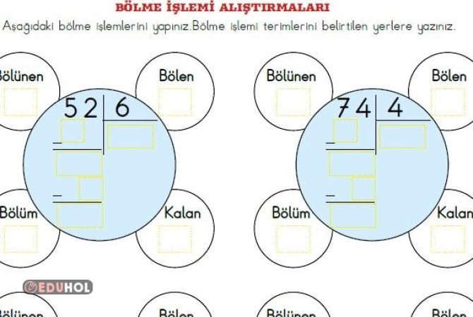 Bölme Alıştırmaları 2 (Bölme İ... · Eduhol - Etkinlik İndir Oyun Oyna ...