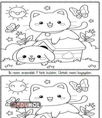 Boyamalı 7 Fark Bulma 3 · Eduhol - Etkinlik İndir Oyun Oyna Test Çöz ...