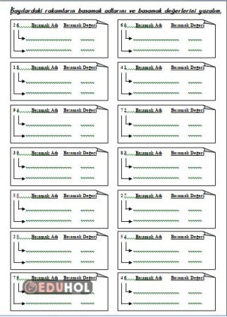 Basamak Adı Ve Değeri · Eduhol - Etkinlik İndir Oyun Oyna Test Çöz ...