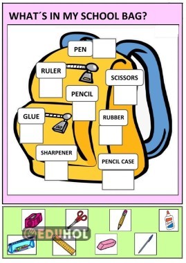 Classroom Objects School Bag · Eduhol - Etkinlik İndir Oyun Oyna Test ...