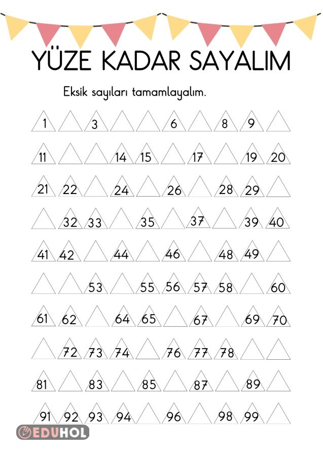 100E Kadar 1Er Ritmik Sayma | Eduhol - Ders Videoları İzle Online Test ...