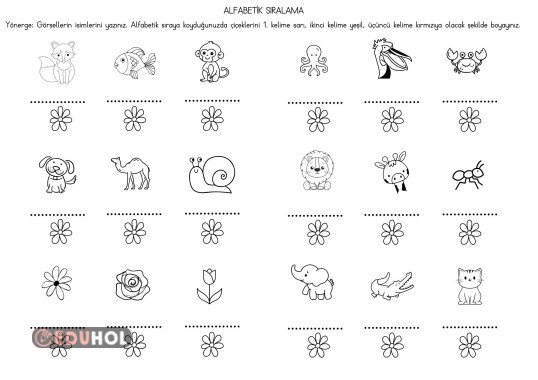 Alfabetik Sıralama 1 · Eduhol - Etkinlik İndir Oyun Oyna Test Çöz Video ...