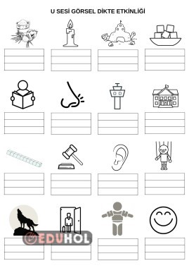 U Sesi Görsel Dikte · Eduhol - Etkinlik İndir Oyun Oyna Test Çöz Video İzle