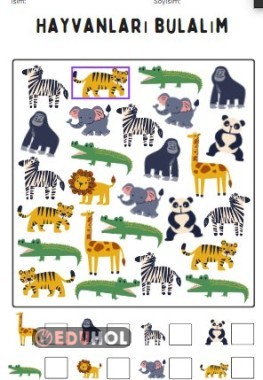 Dikkat Testi · Eduhol - Etkinlik İndir Oyun Oyna Test Çöz Video İzle