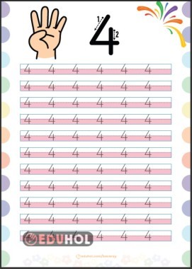 4 Rakamı Yazma Çalışması · Eduhol - Etkinlik İndir Oyun Oyna Test Çöz ...