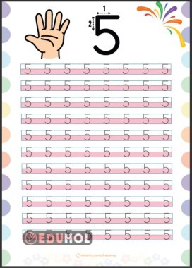 5 Rakamı Yazma Çalışması · Eduhol - Etkinlik İndir Oyun Oyna Test Çöz ...