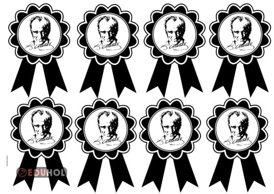 10 Kasım İçin Yaka Rozeti · Eduhol - Etkinlik İndir Oyun Oyna Test Çöz ...