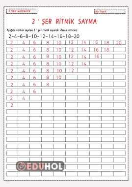 2'Şer Ritmik Sayma Çalışm... · Eduhol - Etkinlik İndir Oyun Oyna Test ...