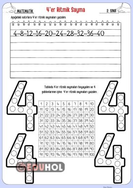 4 Er Ritmik Sayma Çalışma Sayf... · Eduhol - Etkinlik İndir Oyun Oyna ...