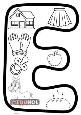 E Harfi Boyama · Eduhol - Etkinlik İndir Oyun Oyna Test Çöz Video İzle