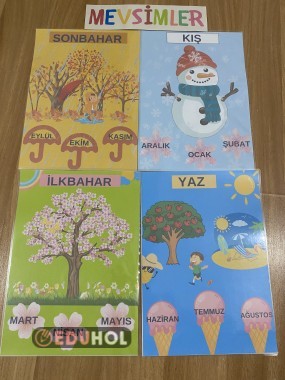Mevsimler Şablonu · Eduhol - Etkinlik İndir Oyun Oyna Test Çöz Video İzle