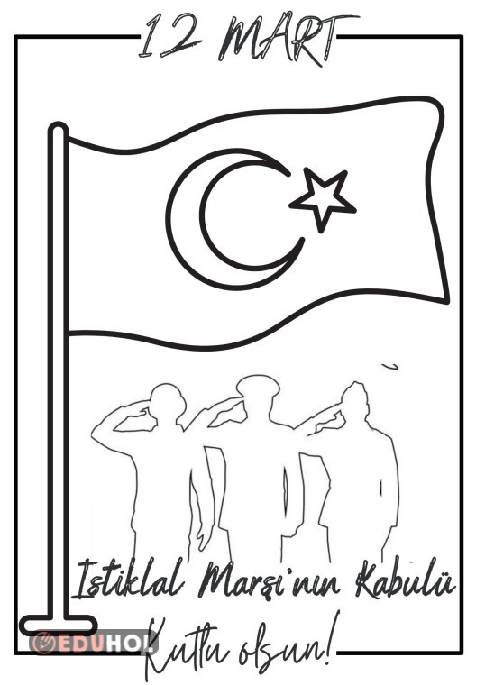 12 Mart Boyama Sayfası | Eduhol - Ders Videoları İzle Online Test Çöz ...