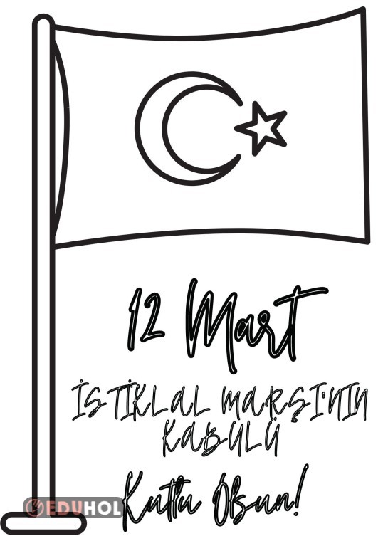 12 Mart Boyama Sayfası | Eduhol - Ders Videoları İzle Online Test Çöz ...