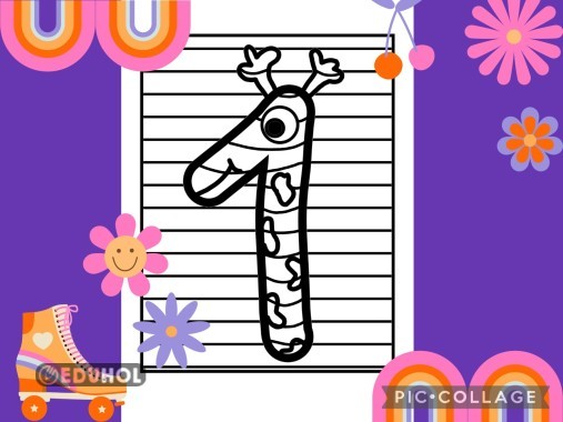 1 Rakamı Zürafa Sanat · Eduhol - Etkinlik İndir Oyun Oyna Test Çöz ...