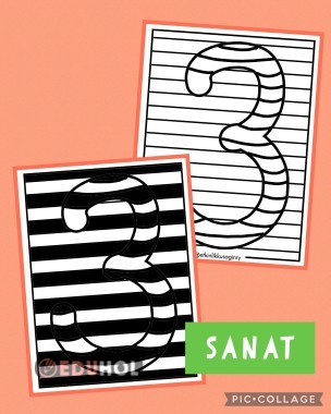 3 Rakamı Sanat · Eduhol - Etkinlik İndir Oyun Oyna Test Çöz Video İzle