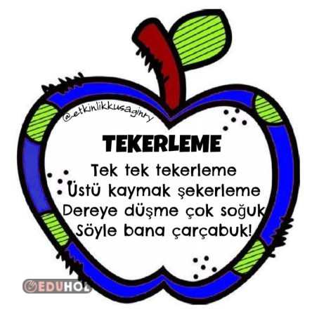 Tekerleme · Eduhol - Etkinlik İndir Oyun Oyna Test Çöz Video İzle