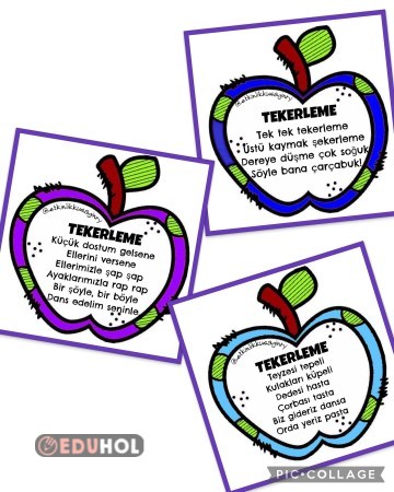 Tekerlemeler · Eduhol - Etkinlik İndir Oyun Oyna Test Çöz Video İzle