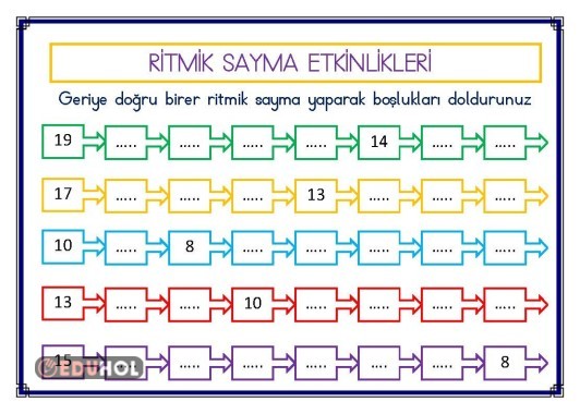 Ritmik Sayma Etkinlikleri-4 · Eduhol - Etkinlik İndir Oyun Oyna Test ...