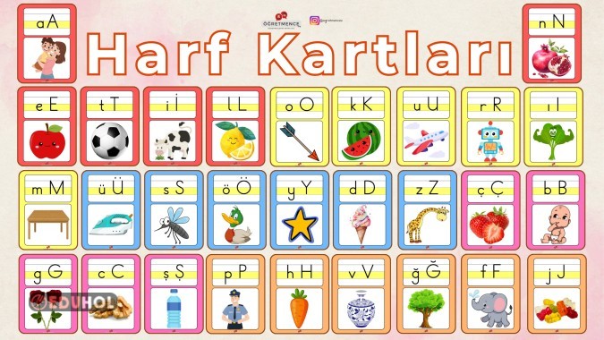 1. Sınıf Harf Kartları · Eduhol - Etkinlik İndir Oyun Oyna Test Çöz ...