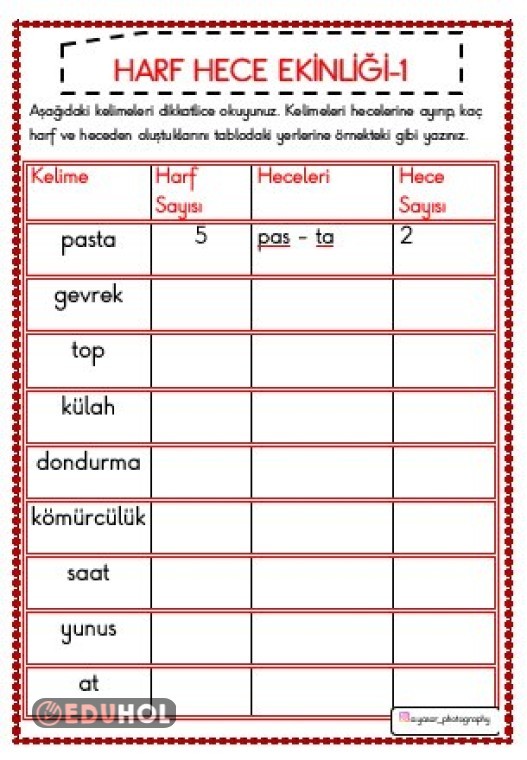 1.Sınıf Türkçe Harf-Hece Etkin... | Eduhol - Ders Videoları İzle Online ...