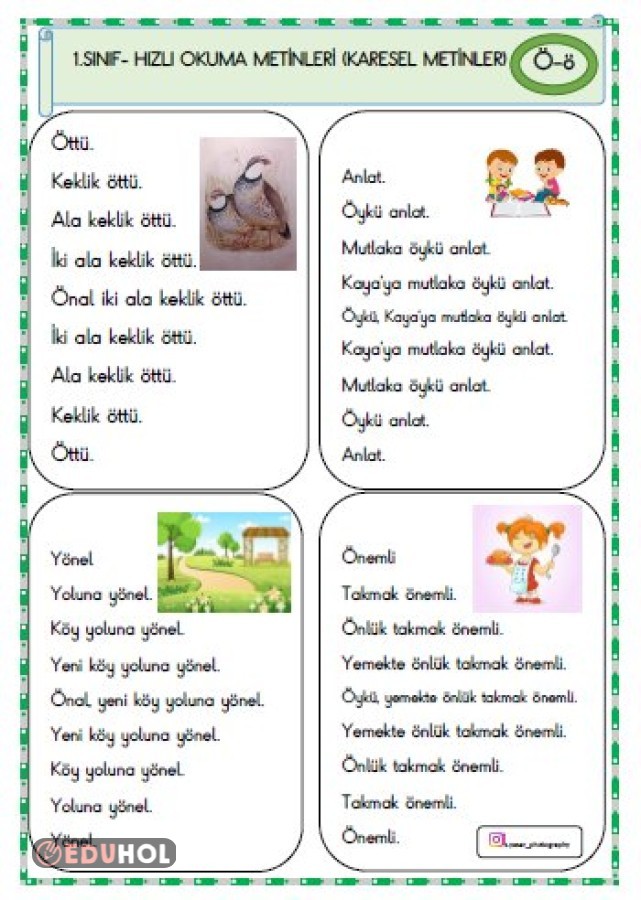 3.Grup Harfler Karesel Metinle... | Eduhol - Ders Videoları İzle Online ...