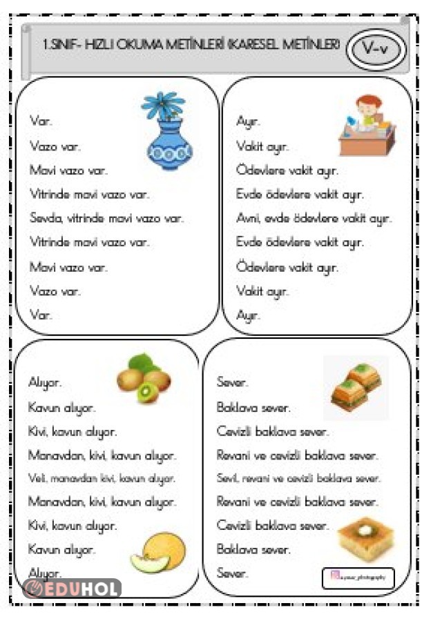 5.Grup Harfler Karesel Metinle... | Eduhol - Ders Videoları İzle Online ...