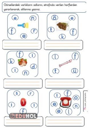 F Harfi - Kelimeleri Buluyorum... · Eduhol - Etkinlik İndir Oyun Oyna ...