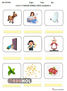 Görselli Dikte Çalışması-2(A-N... · Eduhol - Etkinlik İndir Oyun Oyna ...