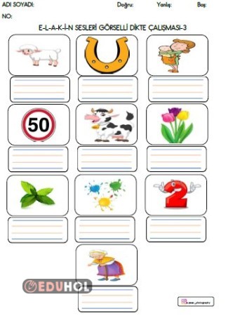 Görselli Dikte Çalışması-3 (1.... · Eduhol - Etkinlik İndir Oyun Oyna ...