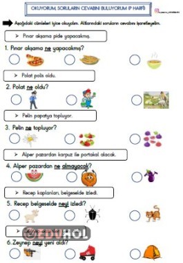 P Harfi - Oku Anla Soruları Ce... · Eduhol - Etkinlik İndir Oyun Oyna ...