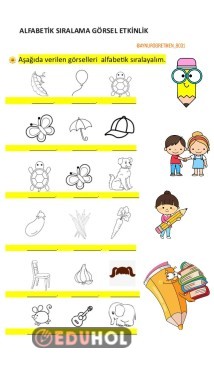 Alfabetik Sıralama Görsel Etki... · Eduhol - Etkinlik İndir Oyun Oyna ...