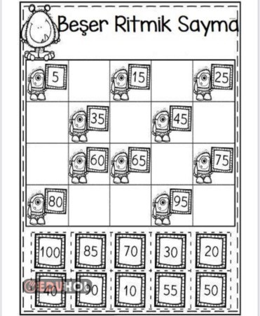 Beşer Ritmik Sayma · Eduhol - Etkinlik İndir Oyun Oyna Test Çöz Video İzle
